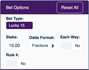 Cheltenham Lucky 15 Bet Calculator - Quickly Work Out Your Winnings